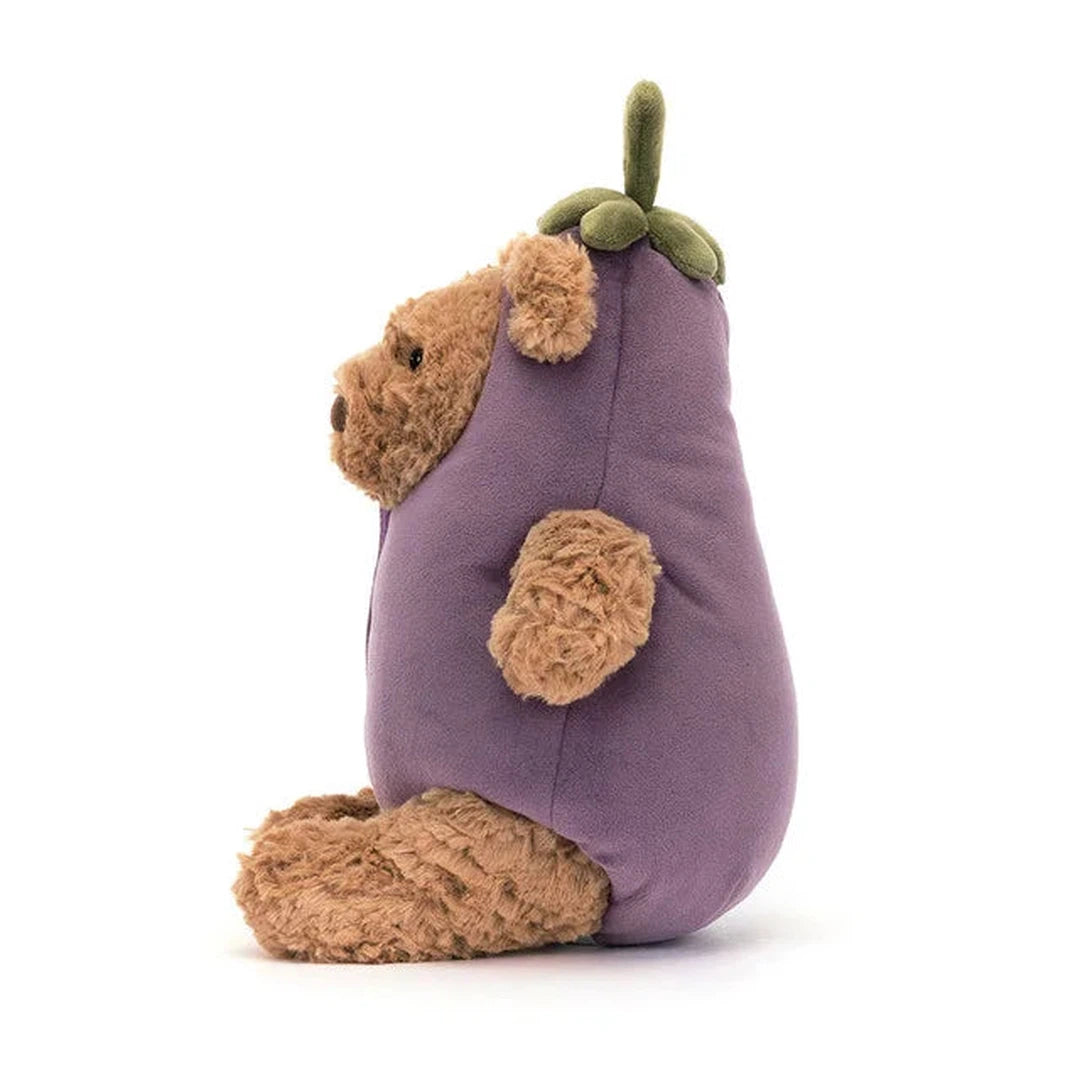 Jellycat Bartholomew Bear Aubergine – Newbie and Me