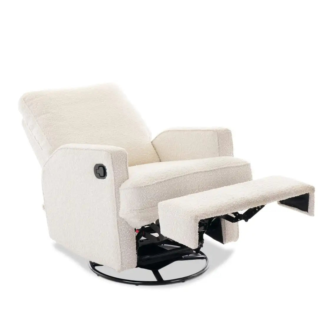 Obaby Madison Swivel Glider Recliner Chair Boucle Style