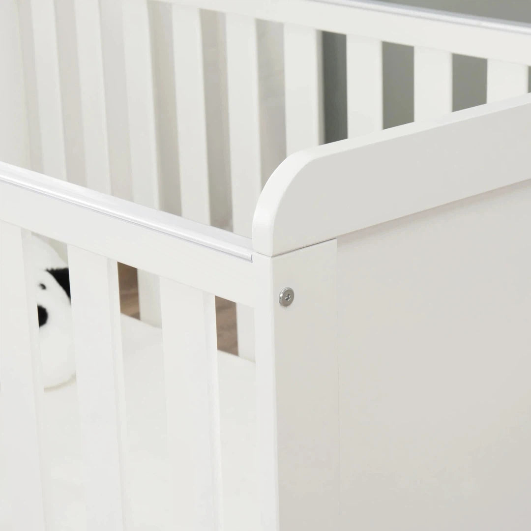 Babymore Caro Urban Cot Bed – White – Newbie and Me